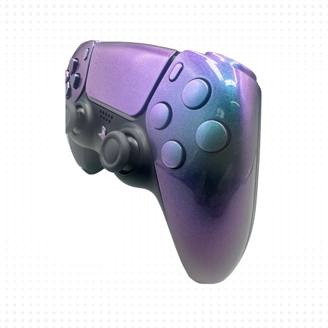 Chameleon Green Purple Playstation 5 Dualsense Controller With Hall Ef ...