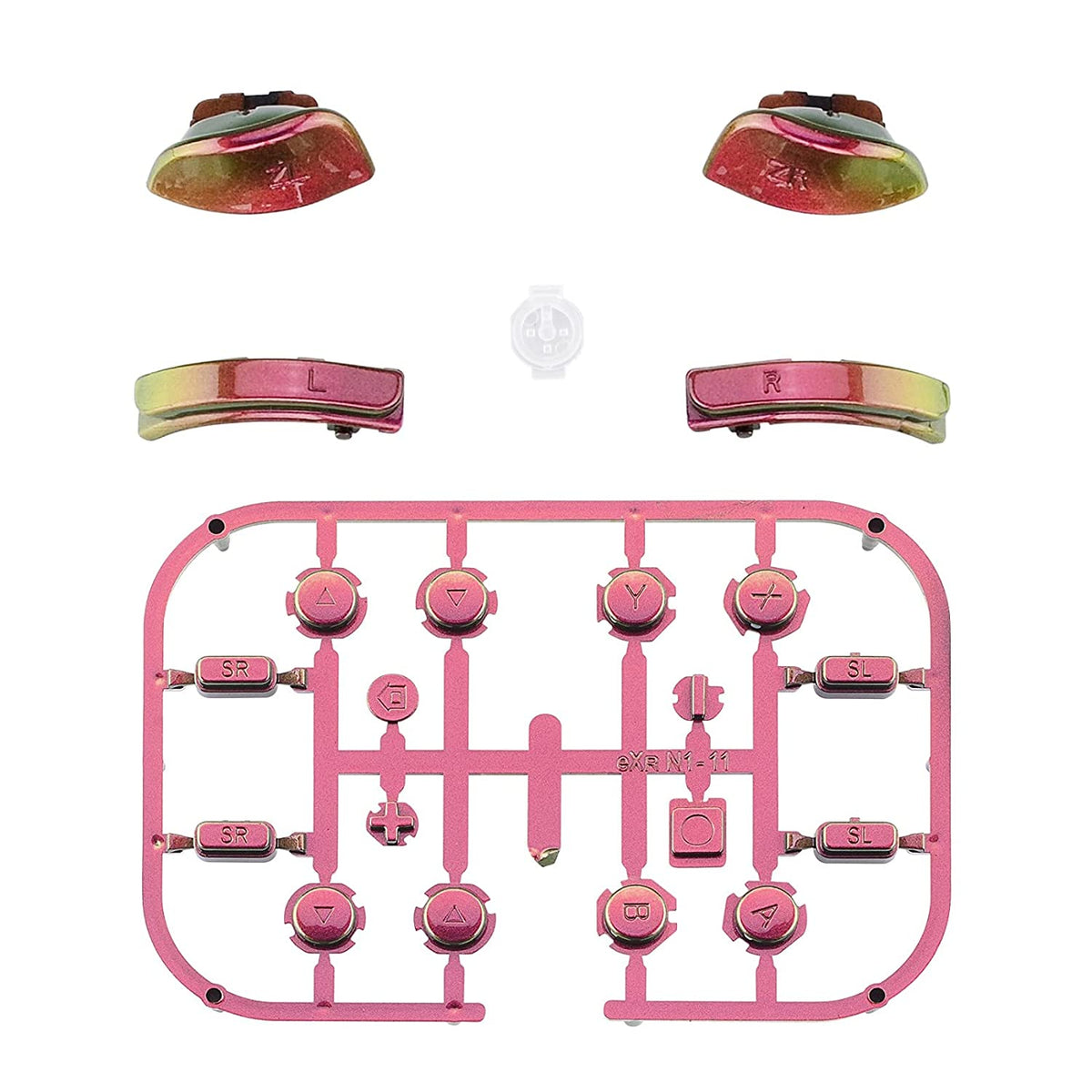 DIY Ruby Gold Color Change Button kit for Nintendo Switch & Switch OLE ...